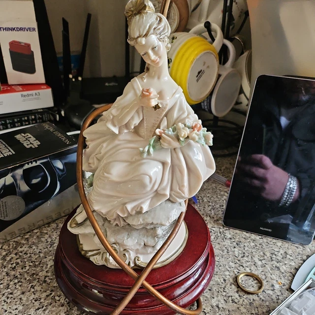 BEAUTIFUL CAPODIMONTE B Merli signed Lamp £70.00 - PicClick UK