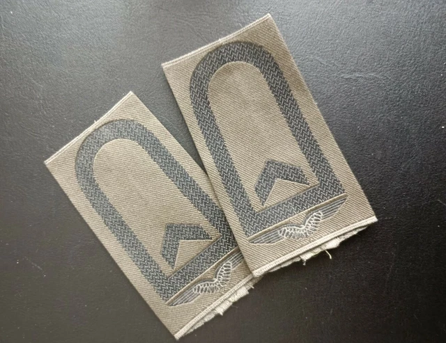 DIENSTGRADABZEICHEN LUFTWAFFE FELDWEBEL schwarz/oliv Aufschiebe Rang ...