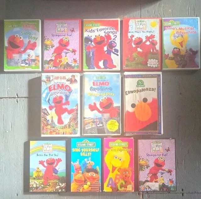 SESAME STREET ELMO VHS/DVD Collection $25.00 - PicClick CA