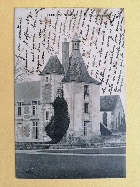 CPA 77 - FLEURY en BIÈRE Seine et Marne La TOUR RICHELIEU Vieux Manoir ...