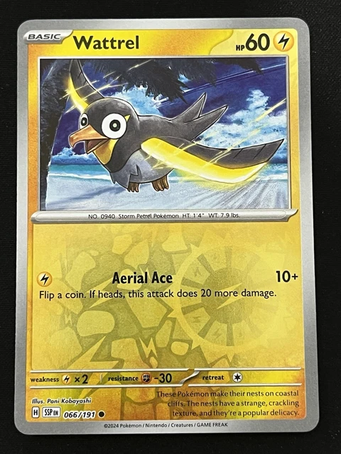 WATTREL 066/191 SURGING Sparks Reverse Holo Pokémon Scarlet & Violet $3 ...