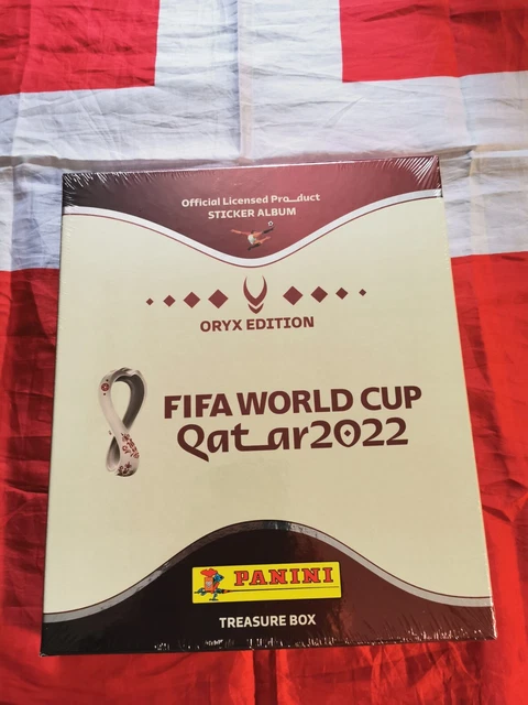 PANINI FIFA WC Qatar 2022 Treasure Box=Inside empty Hardcover Album+100 ...