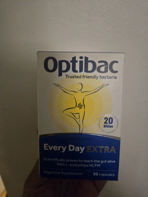 OPTIBAC PROBIOTICS EXTRA Strength for Every Day - 30 Capsules Exp 31/05 ...