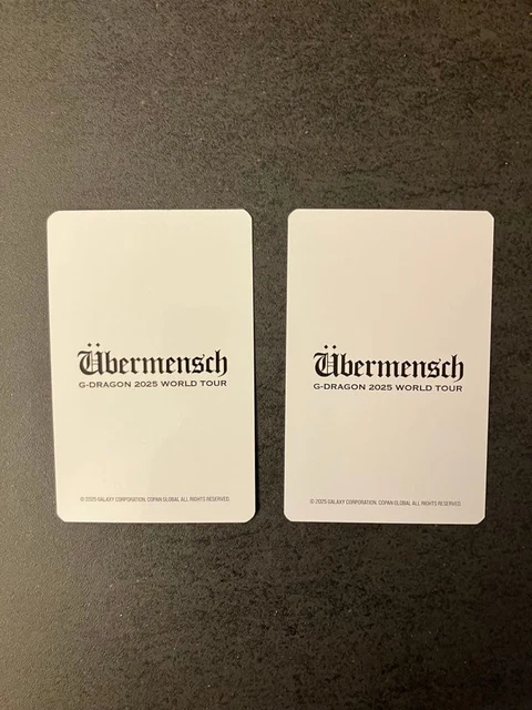 G-DRAGON 2025 WORLD TOUR Trading Card Jiyoung Limited £72.72 - PicClick UK