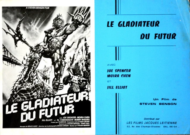 JOE SPENCER MOIRA Chen LE GLADIATEUR DU FUTUR 1983 SYNOPSIS 22x31 2p EUR 1,00 - PicClick FR