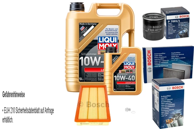 BOSCH INSPECTION SET 6 LIQUI MOLY Légèreté 10W-40 pour Subaru Outback Être EUR 120,36 - PicClick FR