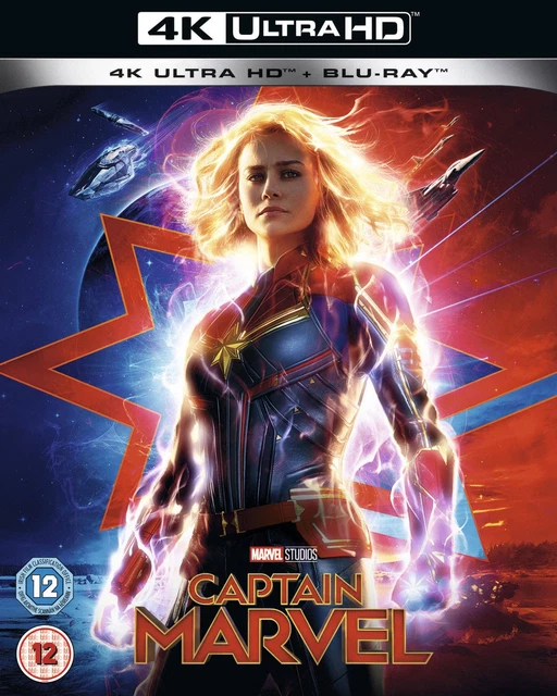 CAPTAIN MARVEL (4K UHD Blu-ray) Lee Pace Gemma Chan Mckenna Grace ...