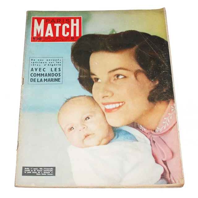 MAGAZINE / REVUE Paris Match n° 365 du 07/04/1956 Stella Lualdi Interlenghi EUR 5,00 - PicClick FR