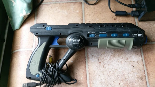 SONY PLAYSTATION 2 Sniper Rifle Arcade Light Gun untested for parts or ...