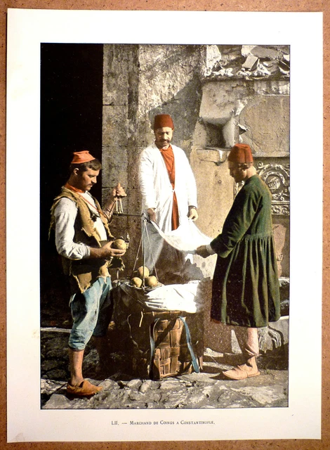 TURQUIE MARCHAND DE coings à Constantinople - Photochromie fin 19ème ...