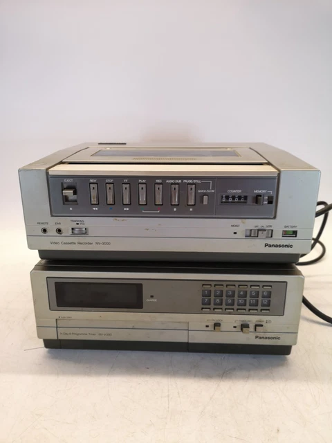 PANASONIC NV 3000 B VHS Video Recorder & NV-V300-B Tuner *SPARES OR ...