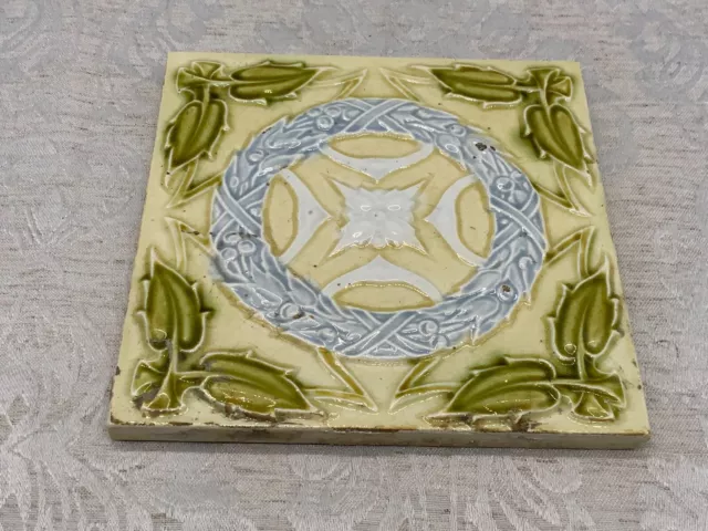 ANTIKE JUGENDSTIL FLIESE KACHEL UM 1910 15x15cm AUS KERAMIK EUR 12,99 - PicClick DE