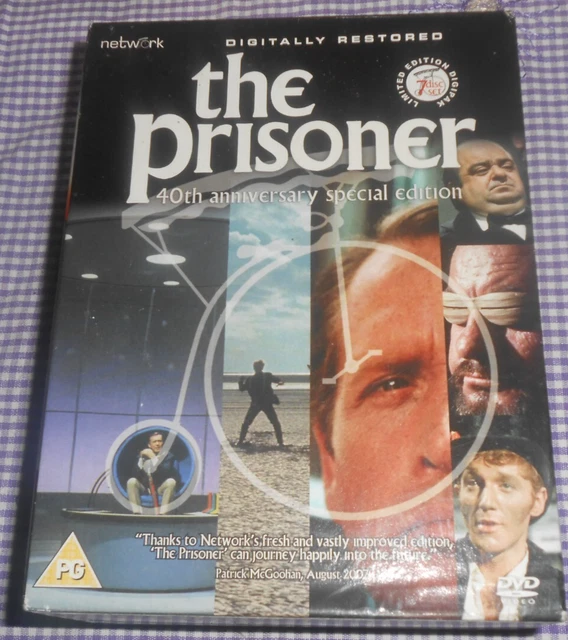 THE PRISONER 40TH Anniversary Network DVD Box Set Includes Book + Bonus ...