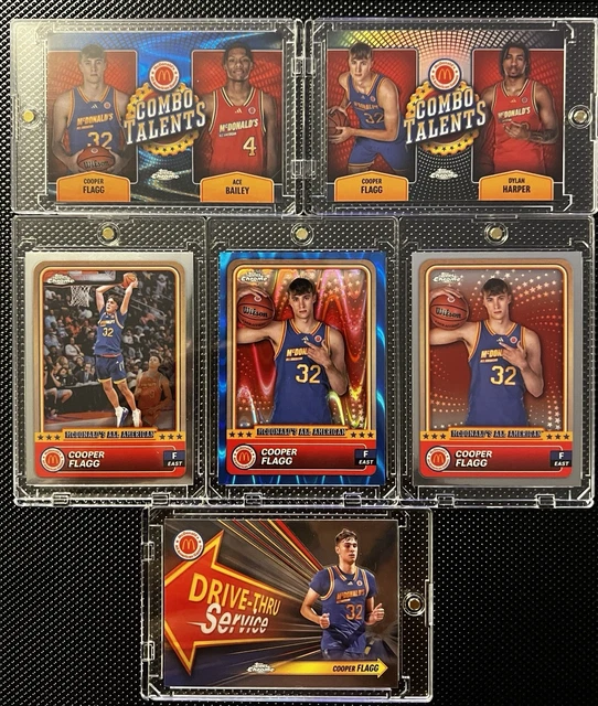 COOPER FLAGG - Dylan Harper - Ace Bailey NBA Lot Topps Chrome Mc ...