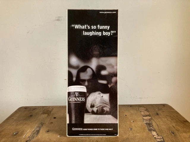 VINTAGE GUINNESS CARDBOARD Stand-Up Pub Bar Display Advertising Sign ...