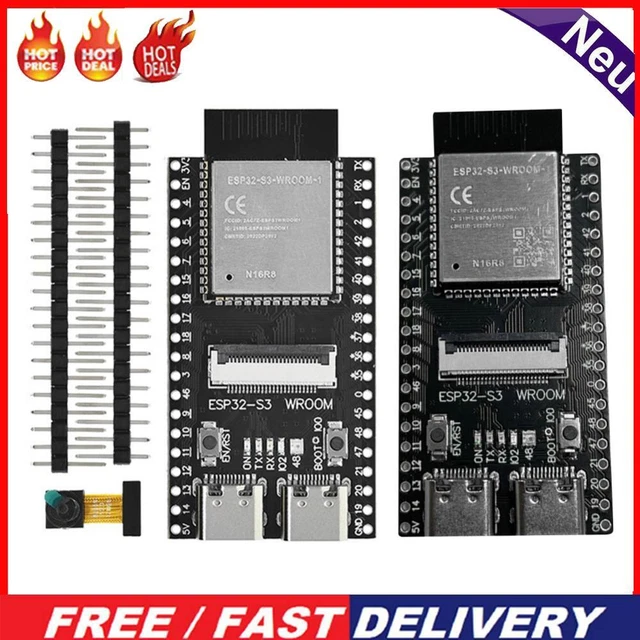 ESP32-S3-WROOM WIFI BT Module Detailed Tutorial Durable with OV2640 Camera EUR 12,90 - PicClick FR