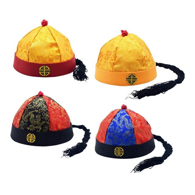 EMPEROR HAT DECORATIVE Costume Hat Comfortable Chinese Oriental Hat for ...