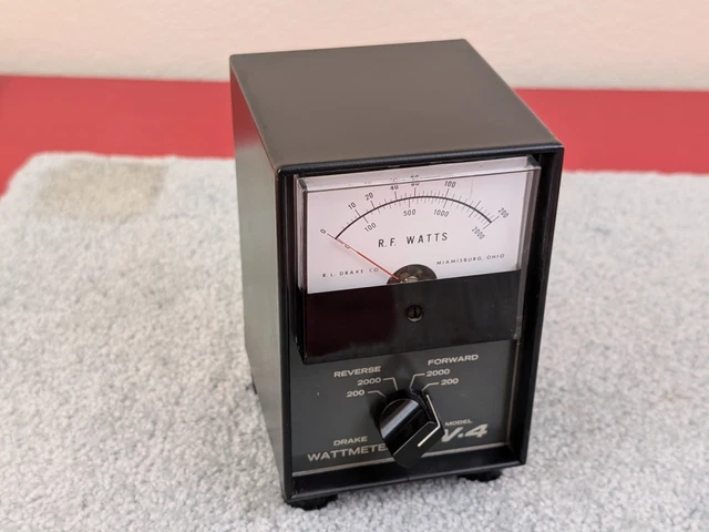 DRAKE W-4 WATTMETER - Classic Ham Radio RF Power Meter/SWR Bridge £90. ...