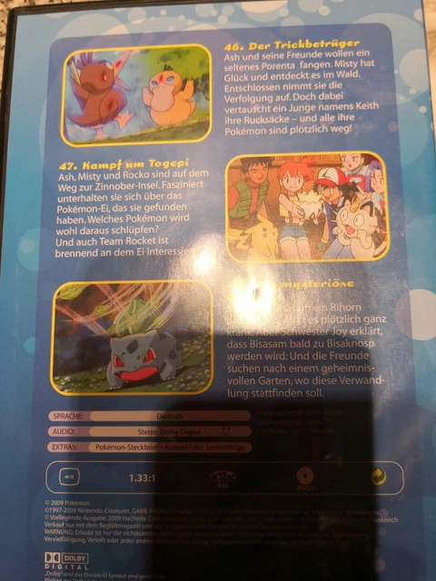 POKÉMON STAFFEL 1-3 DVD Anime Serie Ash Misty Rocko Ditto EUR 2,95 ...