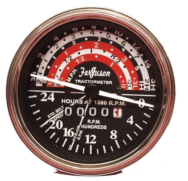 MASSEY FERGUSON TACHOMETER - MF 35, MF 50, MF 65, TO35, F40, MH 50 ...