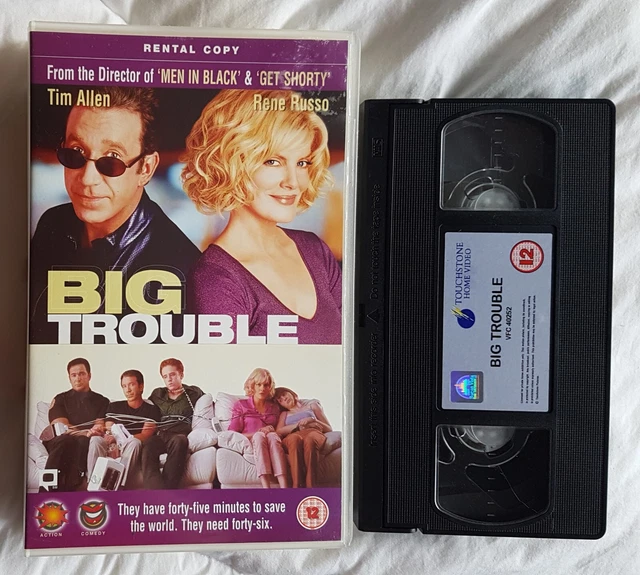 BIG TROUBLE (VHS) BIG BOX - Tim Allen + Rene Russo + Stanley Tucci ...