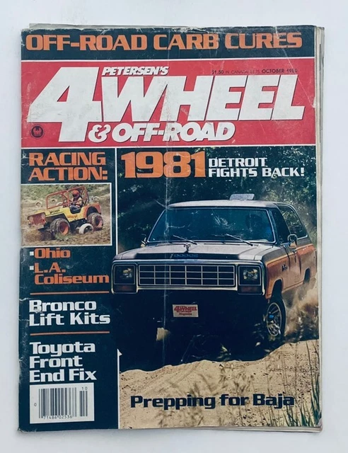 VTG PETERSEN'S 4 Wheel & Off-Road Magazine October 1960 Bronco Kits No ...
