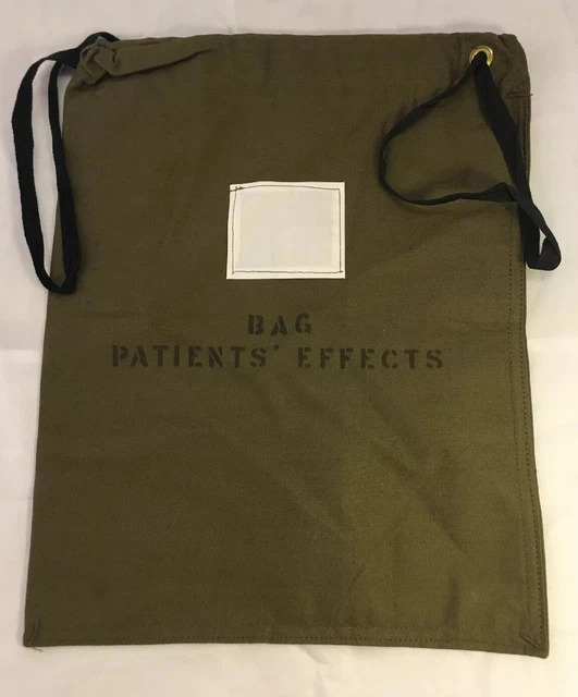 1960’S VINTAGE MILITARY Patients Effects Bag - 14” x 11” Handbag New ...