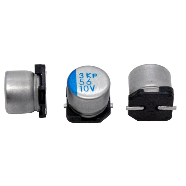 20X SMD CAPACITOR electrolítico 56µF 10V 105°C PVH-10V560MF60ET-R2 d13 ...