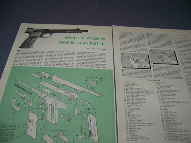 Smith And Wesson Model 41 Exploded Diagram Pin On Guns, Armo