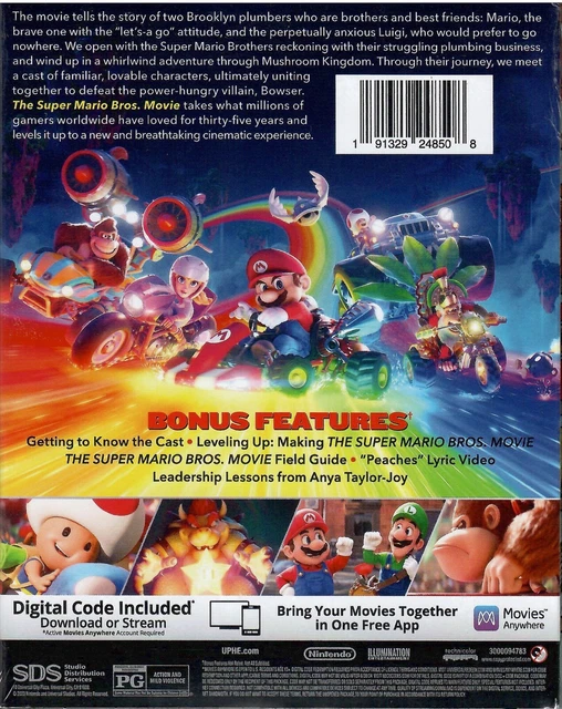 THE SUPER MARIO Bros Movie + Lenticular Slip Cover Blu-ray 2023 Target ...