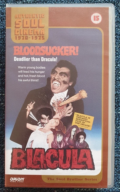 BLACULA 1972 VHS Soul Brother Series 1998 Horror William Marshall ...
