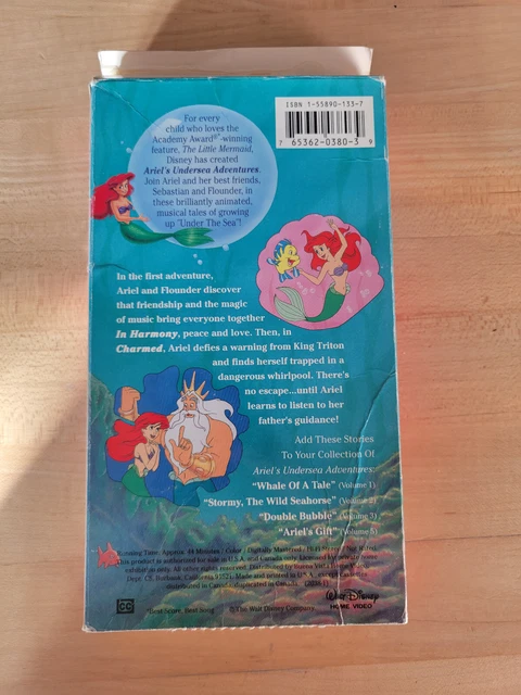 DISNEY'S THE LITTLE Mermaid: Ariels Undersea Adventures VHS - In ...