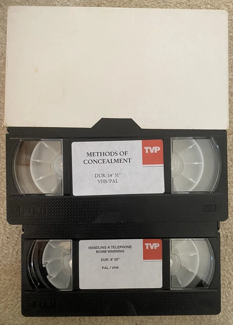 VINTAGE AIRPORT SECURITY Training VHS Tapes x2 - Rare And Unusual £10. ...