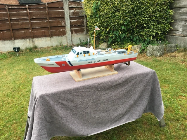 1970'S U.S. COASTGUARD CUTTER RADIO CONTROLLED SCALE MODEL BOAT SHIP ...