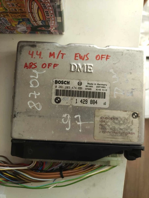 BMW M62B44 ECU with ews delete immo off 0261203474 EUR 280,00 - PicClick DE