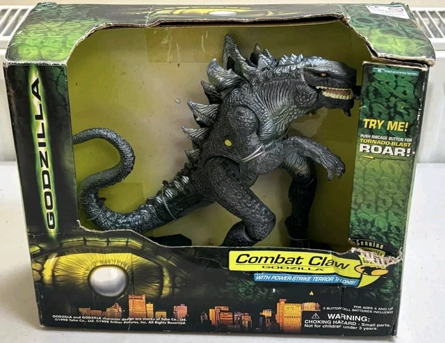 VERY RARE VINTAGE Godzilla Combat Claw Figure 1998 Trendmasters BNIB £ ...