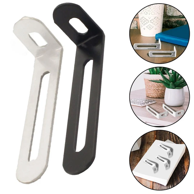 SECURE CONNECTION AND Aesthetic Design 40pcs L Shape Metal Shelf ...