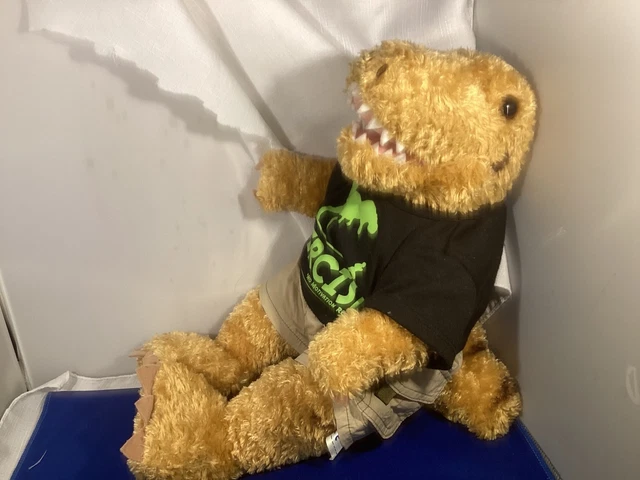 BUILD A BEAR T-Rex Dinosaur Golden Brown Plush 17” Stuffed Animal $37. ...