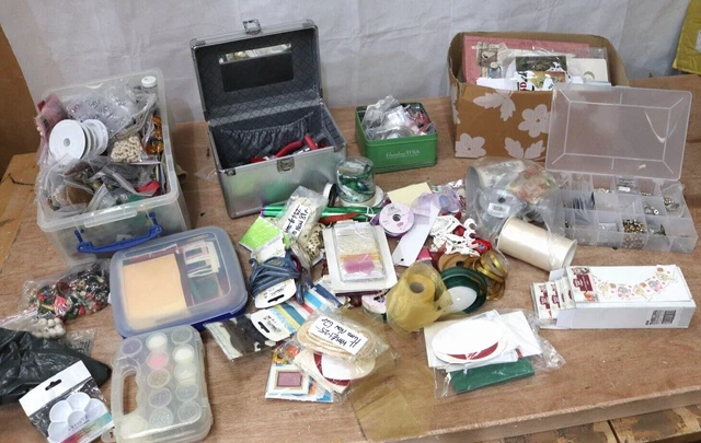 16KG CRAFT BUNDLE - Jewellery & Card Making - Tools, Accessories #223 £ ...