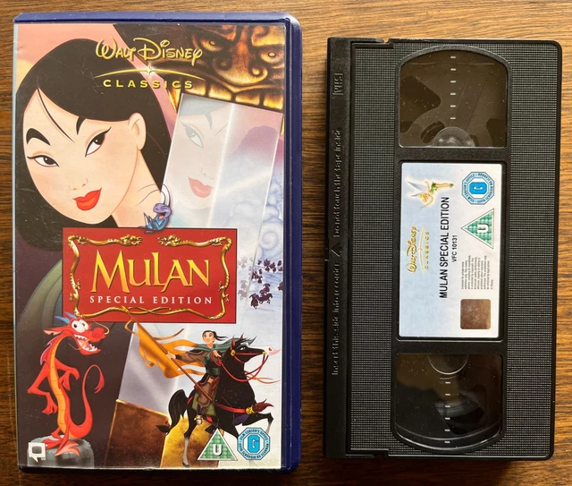 MULAN SPECIAL EDITION VHS Video Cassette Tape 1998 Walt Disney Exc Cond ...