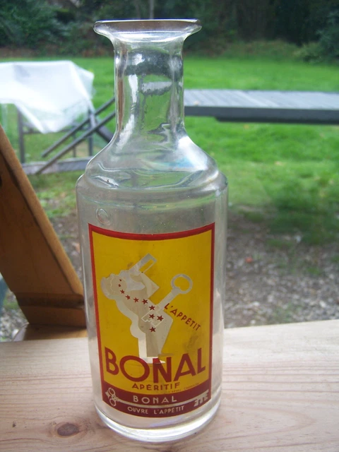 BOUTEILLE CARAFE ANCIENNE publicité BONAL APERITIF d'après Cassandre ...