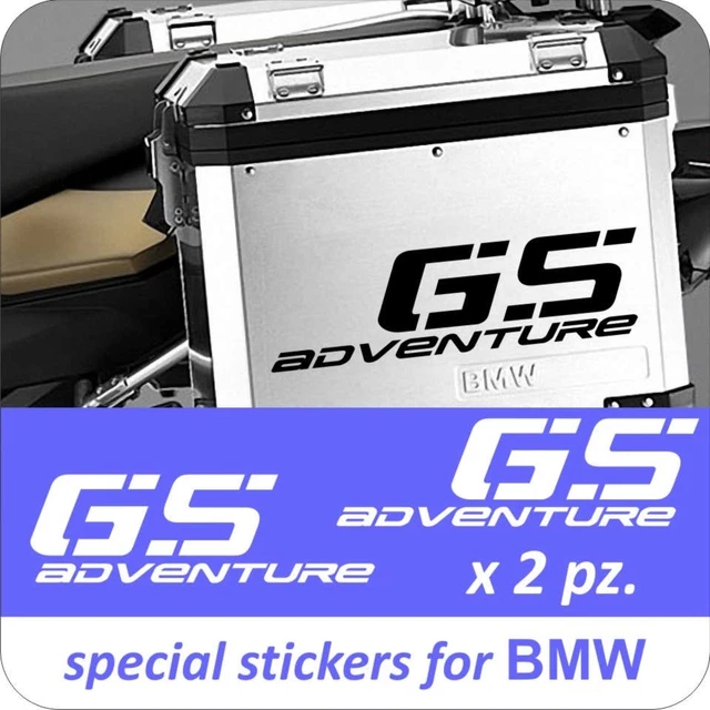 2 ADHÉSIFS STICKERS Moto BMW R 1200 1150 1100 800 650 GS Valises ...
