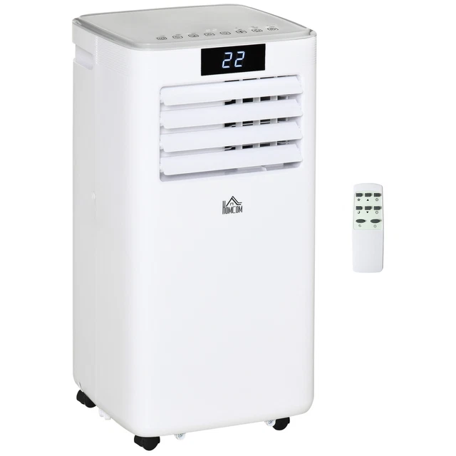HOMCOM 10000 BTU Mobile Air Conditioner Indoor Portable AC Unit Remote ...