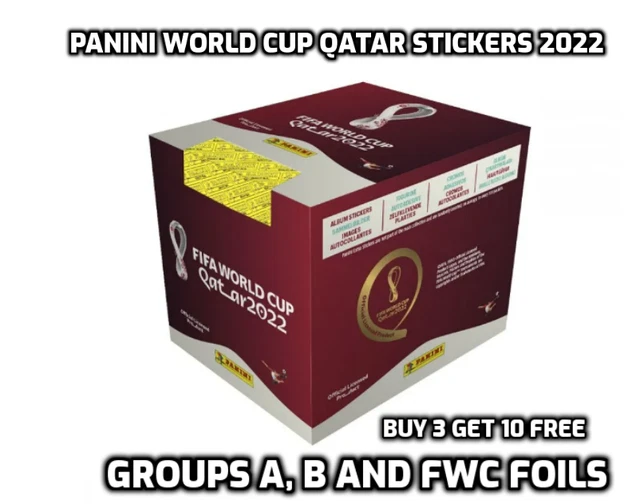 PANINI QATAR WORLD Cup 2022 Sticker Collection, Group A/B + Fwc Foils £ ...