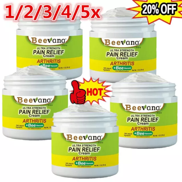 1-5X BEEVANA BEE Venom Joint Bone Therapy CreamBee Venom Joint Bone ...