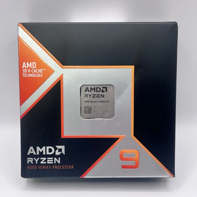 AMD RYZEN 9 9950X3D Processor (Zen 5) 16-Core 4.3GHz AM5 CPU 100 ...