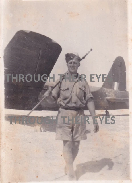 9 ORIGINAL WW2 photos from RAF airmans album Wellington bomber N.Africa ...