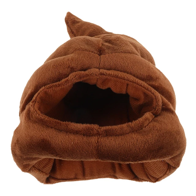 FUNNY HEAD COVER Cosplay Dress Up Poop Hat Stuffed Poop Cap Carnival ...