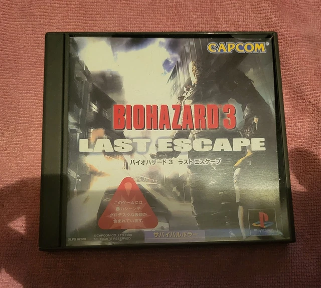 RESIDENT EVIL 3 Biohazard 3 Last Escape PS1 Playstation 1 Japonais NTSC ...