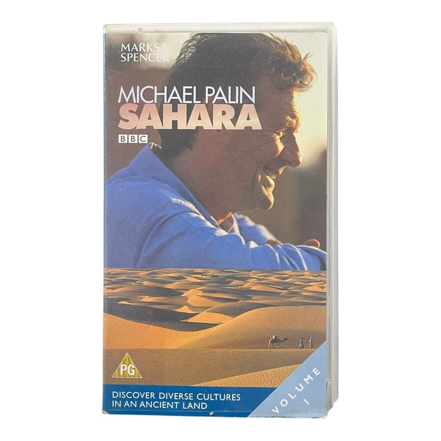BBC MICHAEL PALIN Sahara VHS Video Travel Documentary Marks Spencer ...